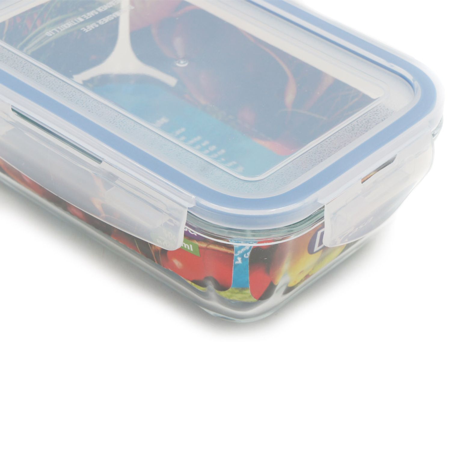 Terrina vidro com tampa plástica 800ml DCasa - Casa Freitas