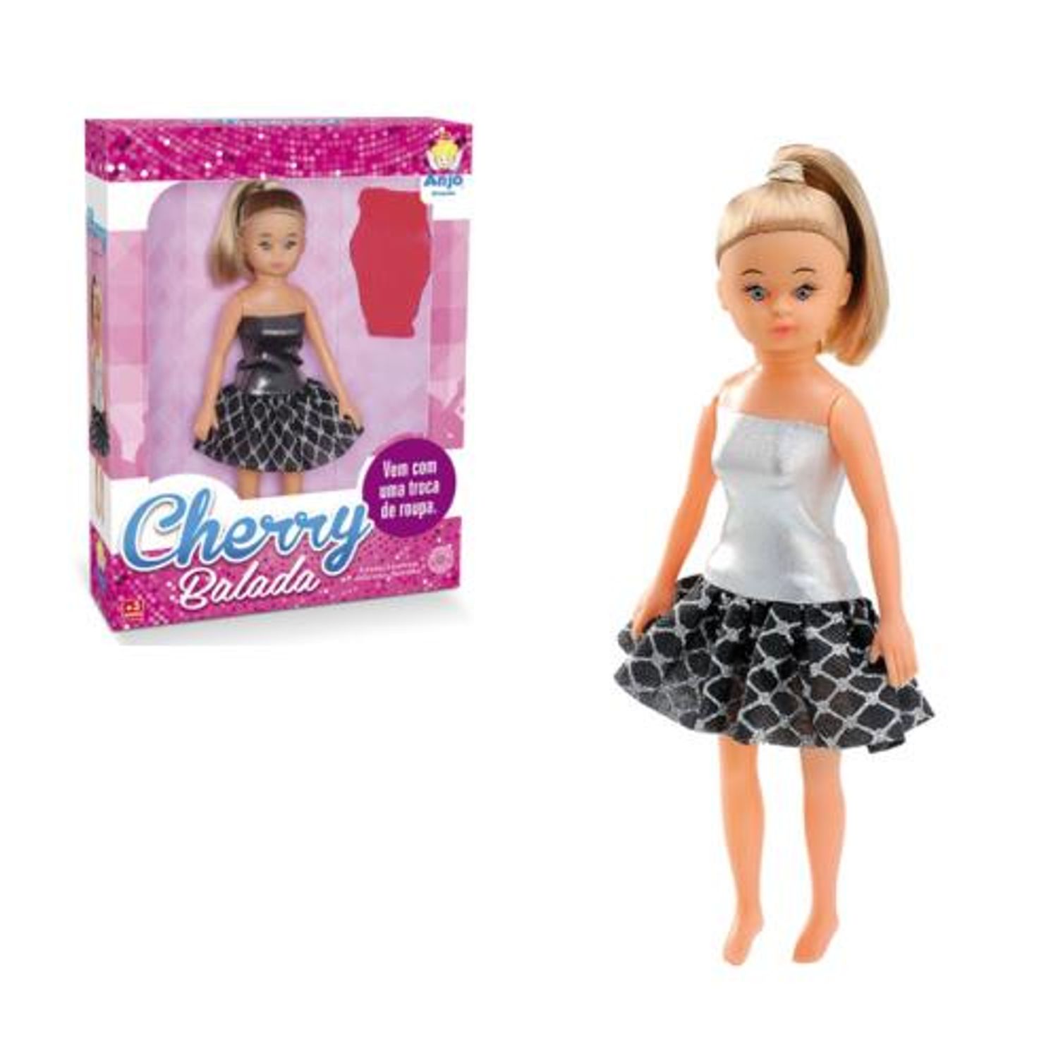 Boneca Cherry balada 768 Anjo - Casa Freitas