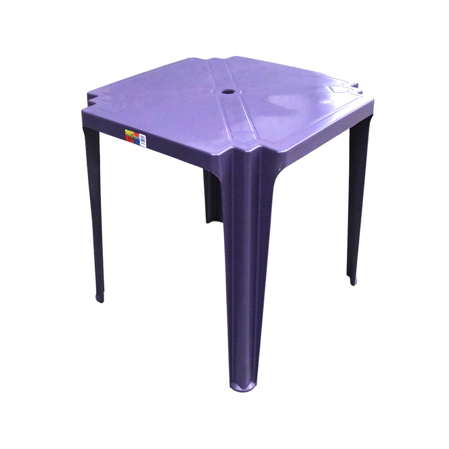 Mesa monobloco 70x70cm plástico lilás DR Plásticos Casa Freitas - Casa ...