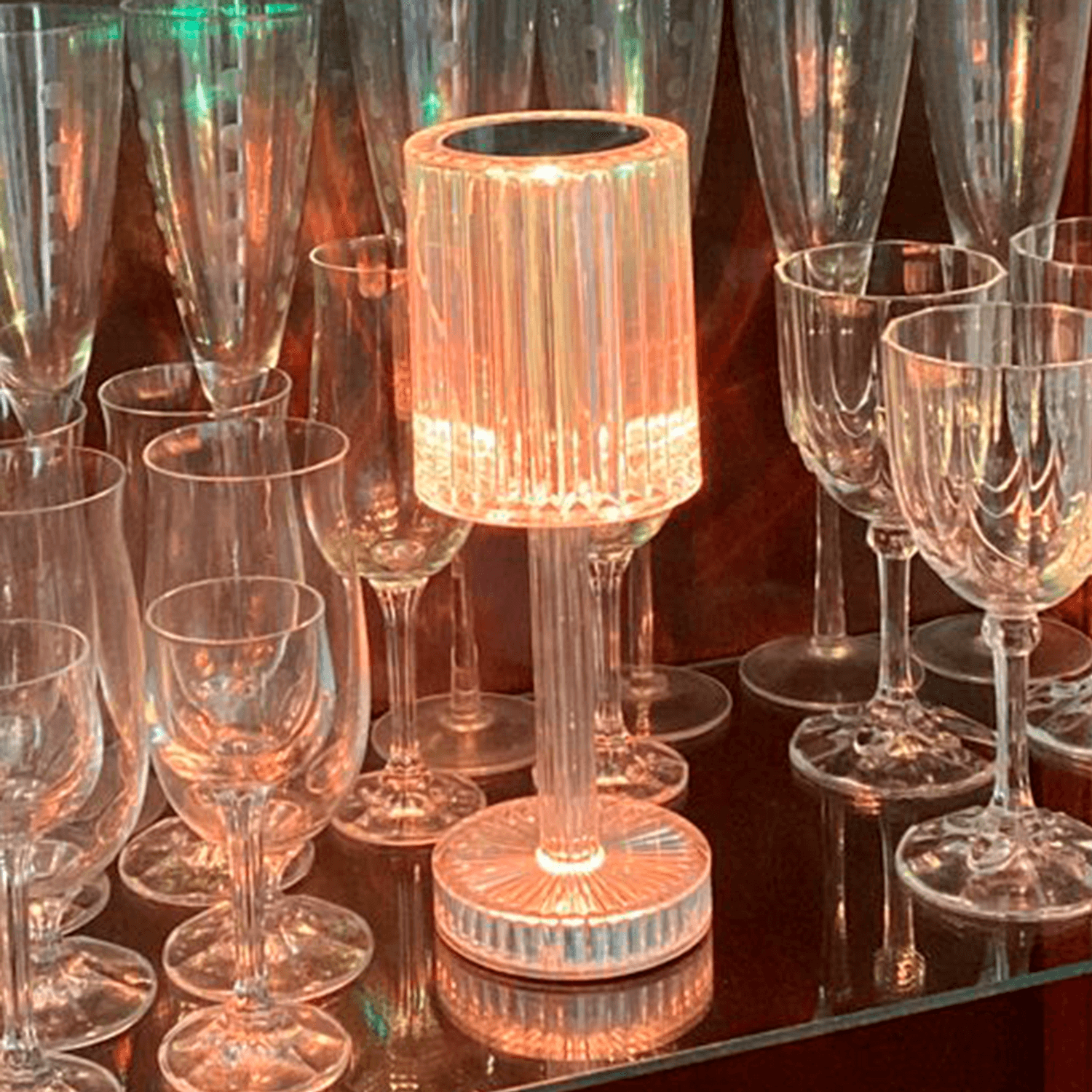 Luminária led em acrílico transparente bt02054 DCasa Casa Freitas ...