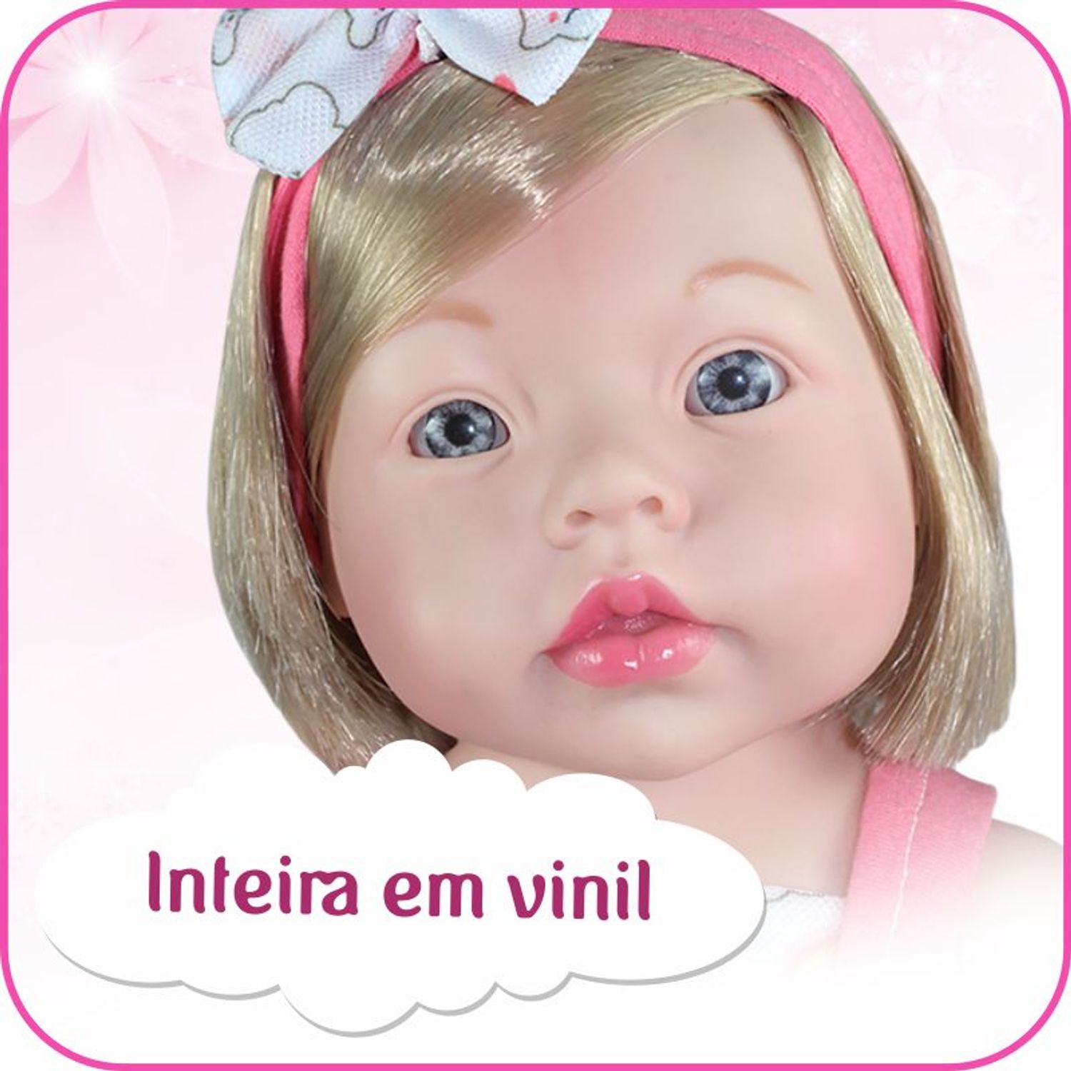 Boneca doll realist small vestido 1185 Sid-Nyl Casa Freitas - Casa Freitas