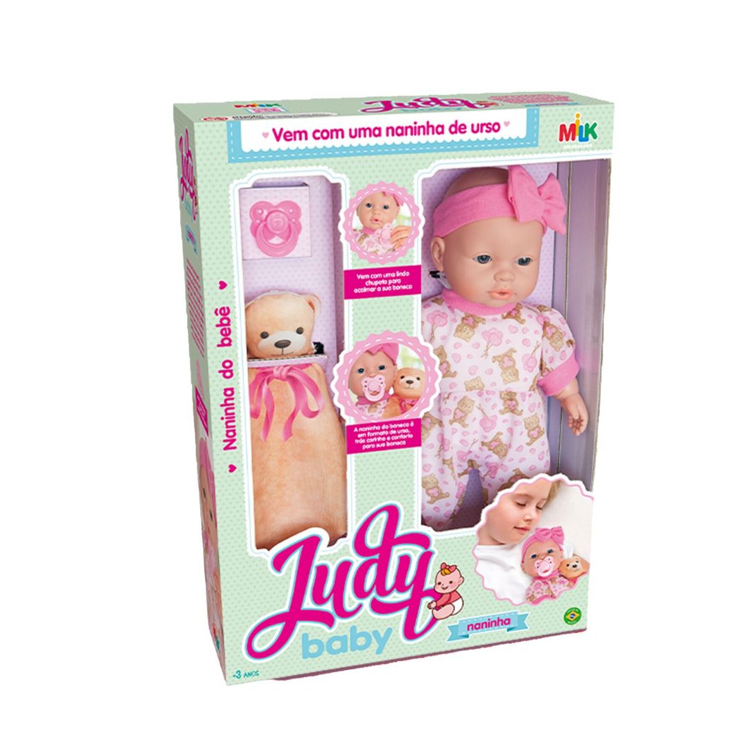 Boneca Judy Baby Naninha 786 Milk Casa Freitas - Casa Freitas