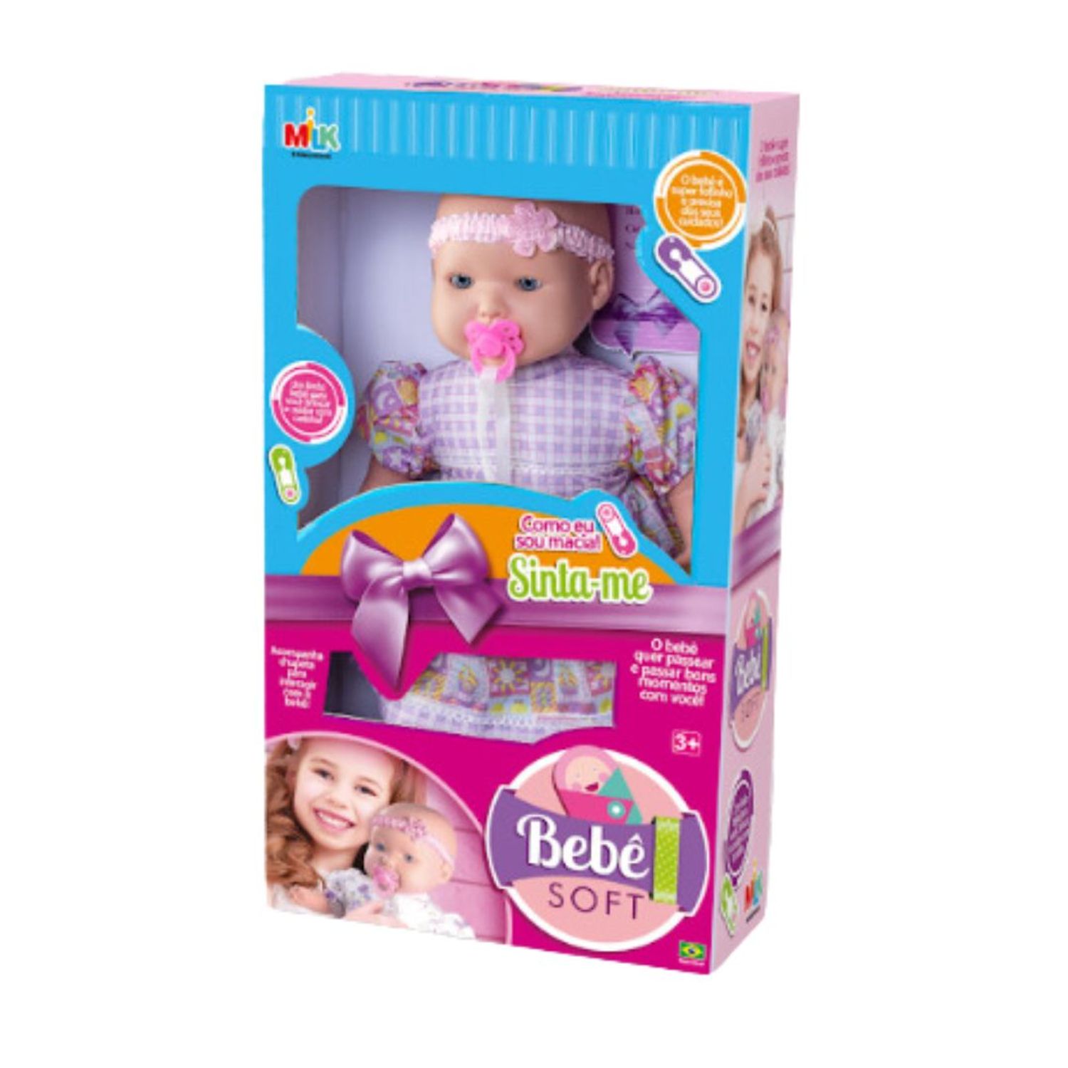 Boneca Bebê Soft 652 Milk Casa Freitas - Casa Freitas