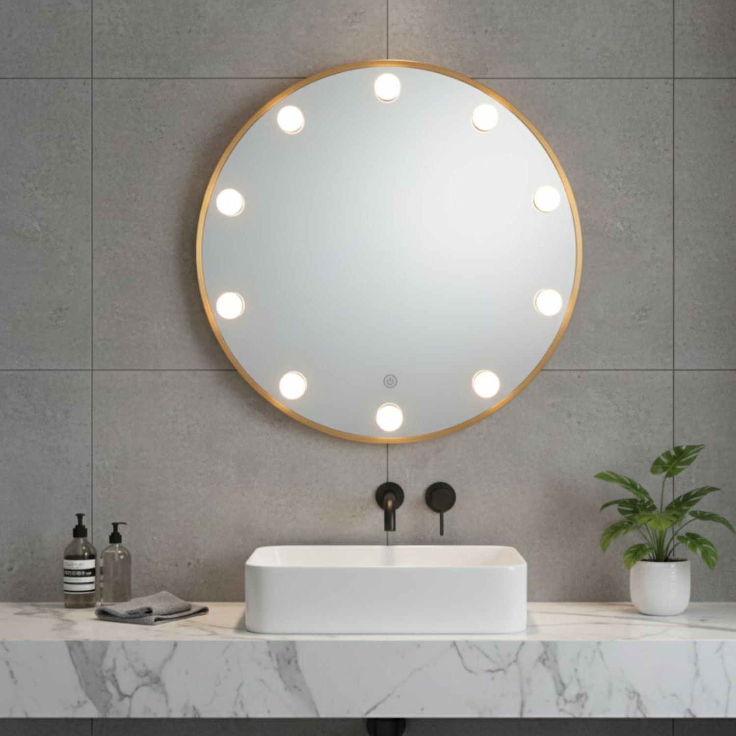 Espelho Led Touch 50cm DCasa Casa Freitas - Casa Freitas